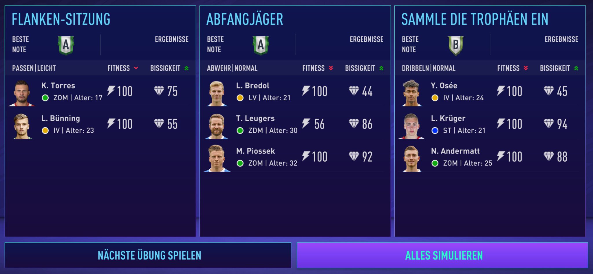 FIFA Training verbessern – Spieler optimal entwickeln