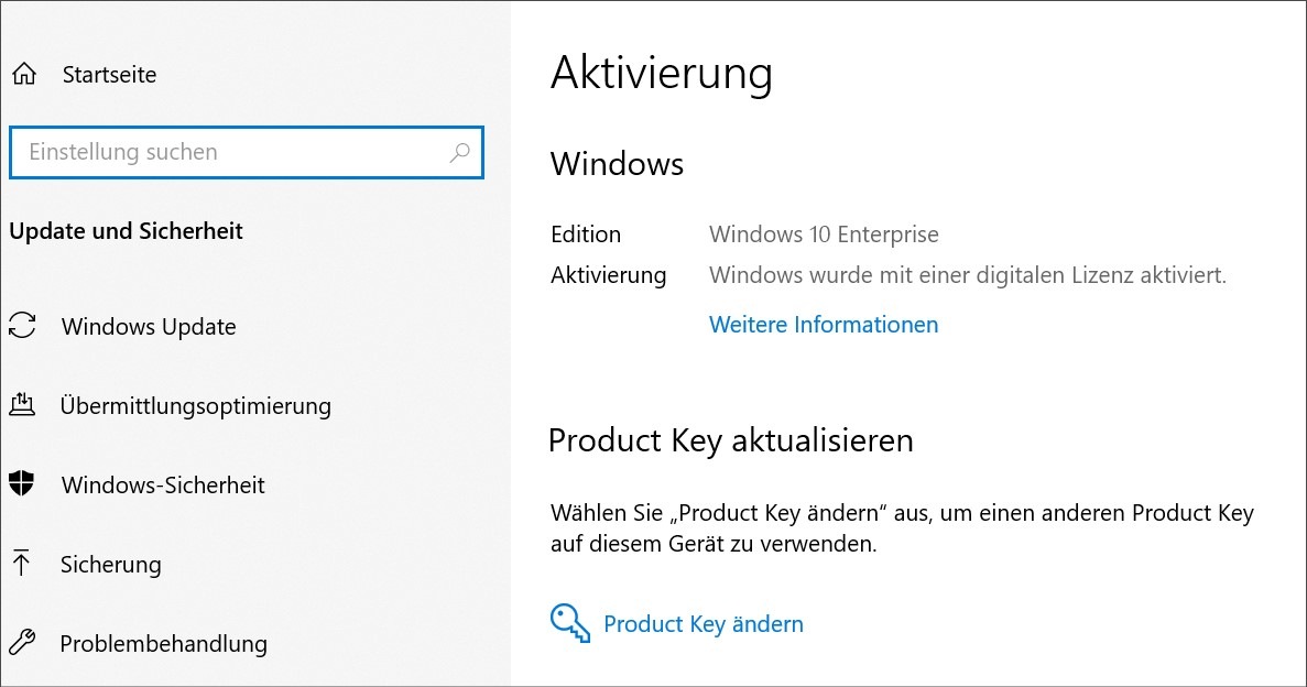 Windows Key auslesen – ab Windows 10