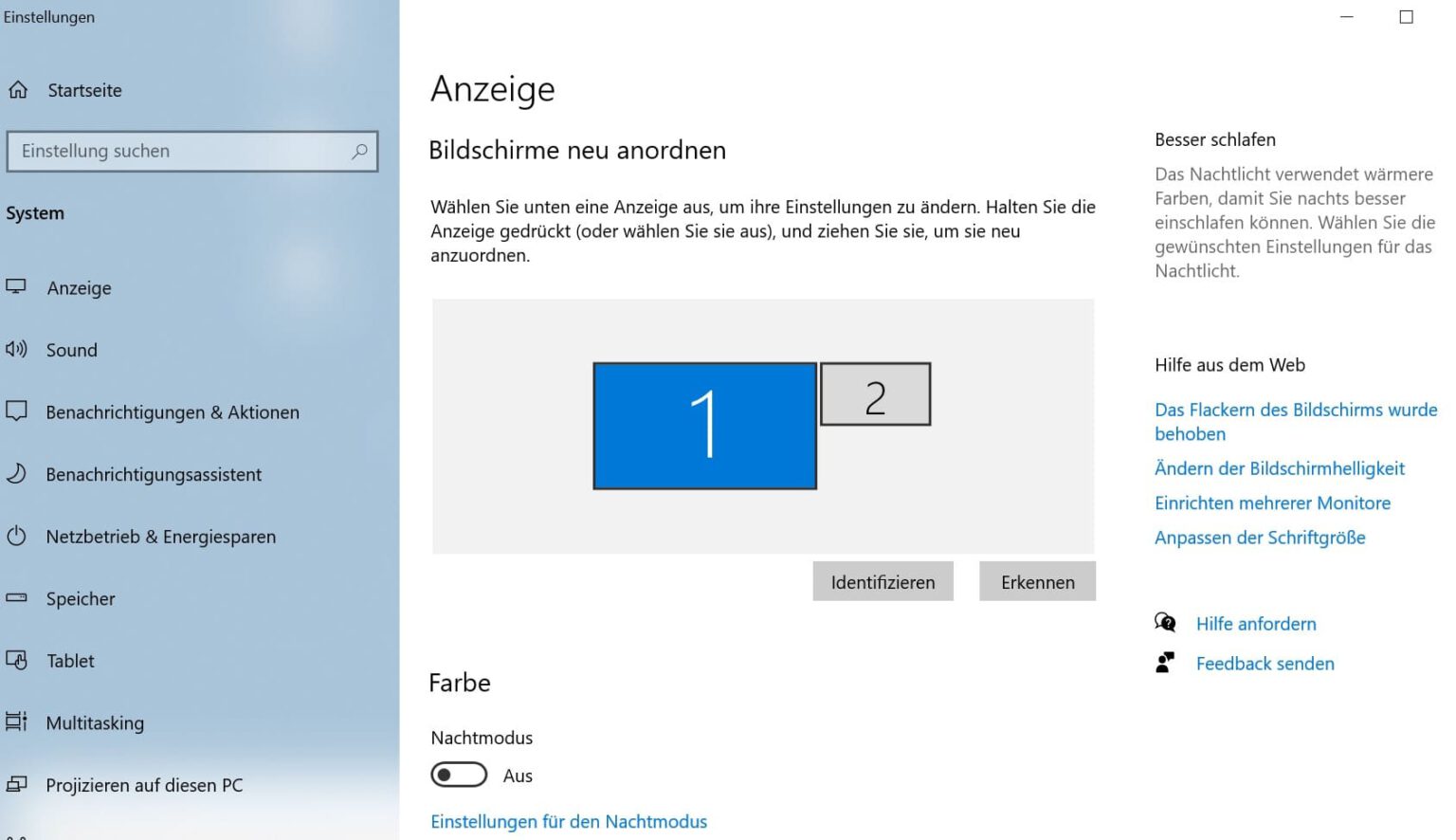 Windows 10: Hauptbildschirm ändern & Monitore anordnen