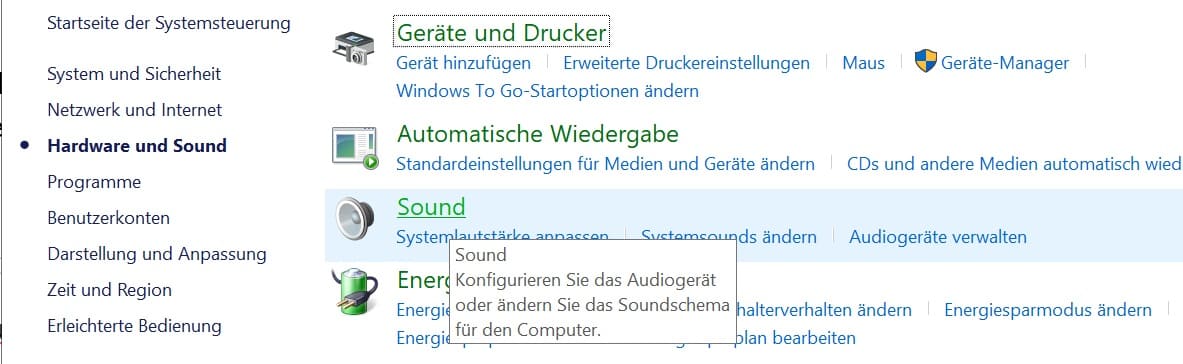 Windows 10 Sound-Balance einstellen: Sound ändern