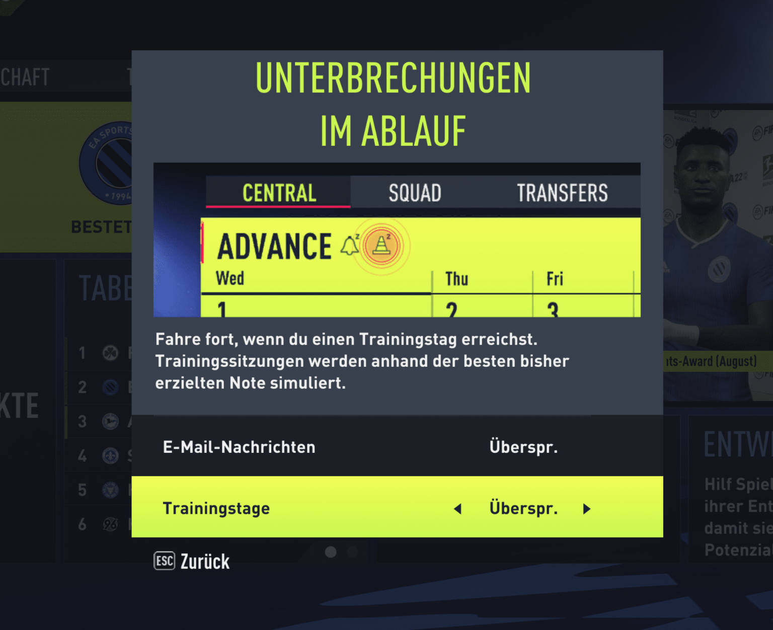 FIFA 23: Training überspringen leicht gemacht