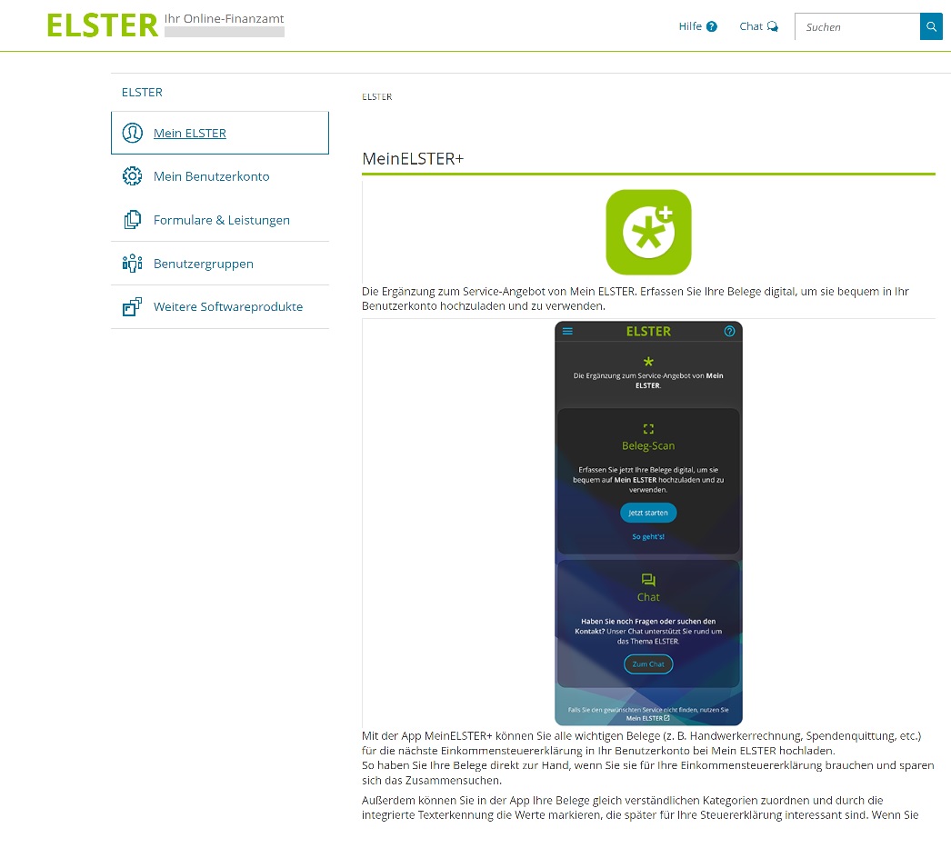 Mein Elster Plus - eine neue App zur digitalen Steuererklärung